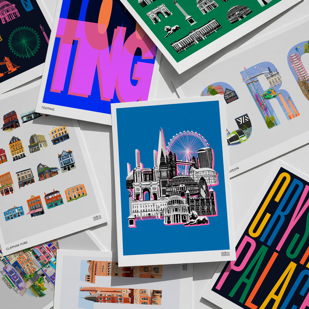 High quality London art prints – London art prints and gifts by Scene ...