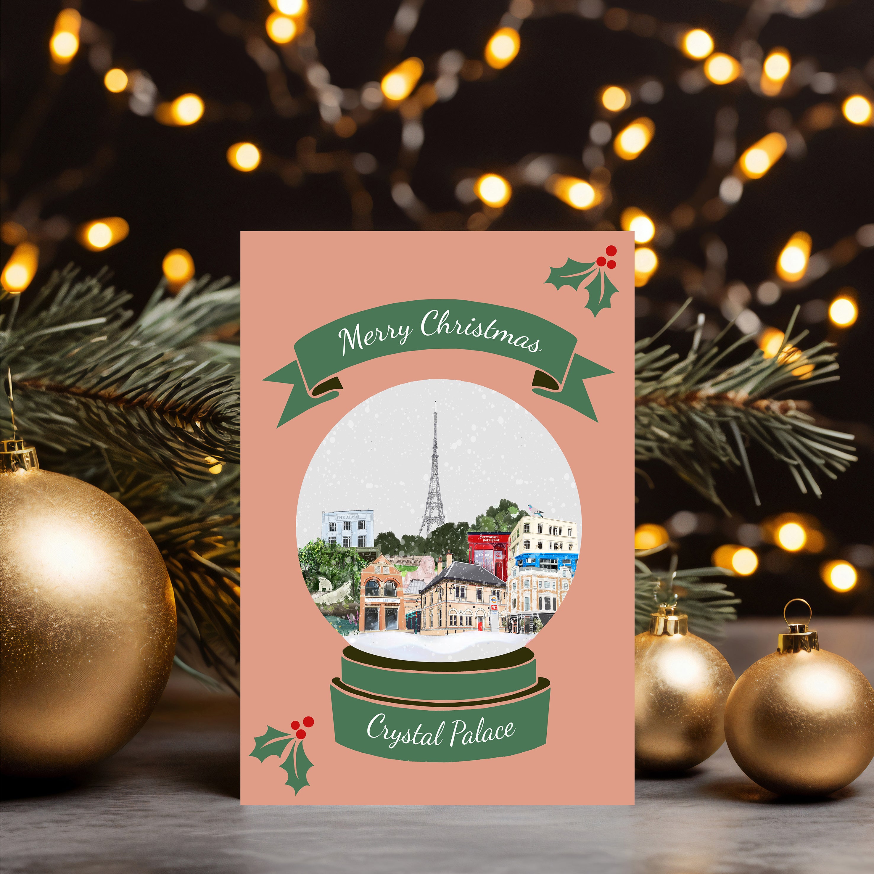 Crystal Palace Christmas Card – London art prints and gifts by Scene in ...