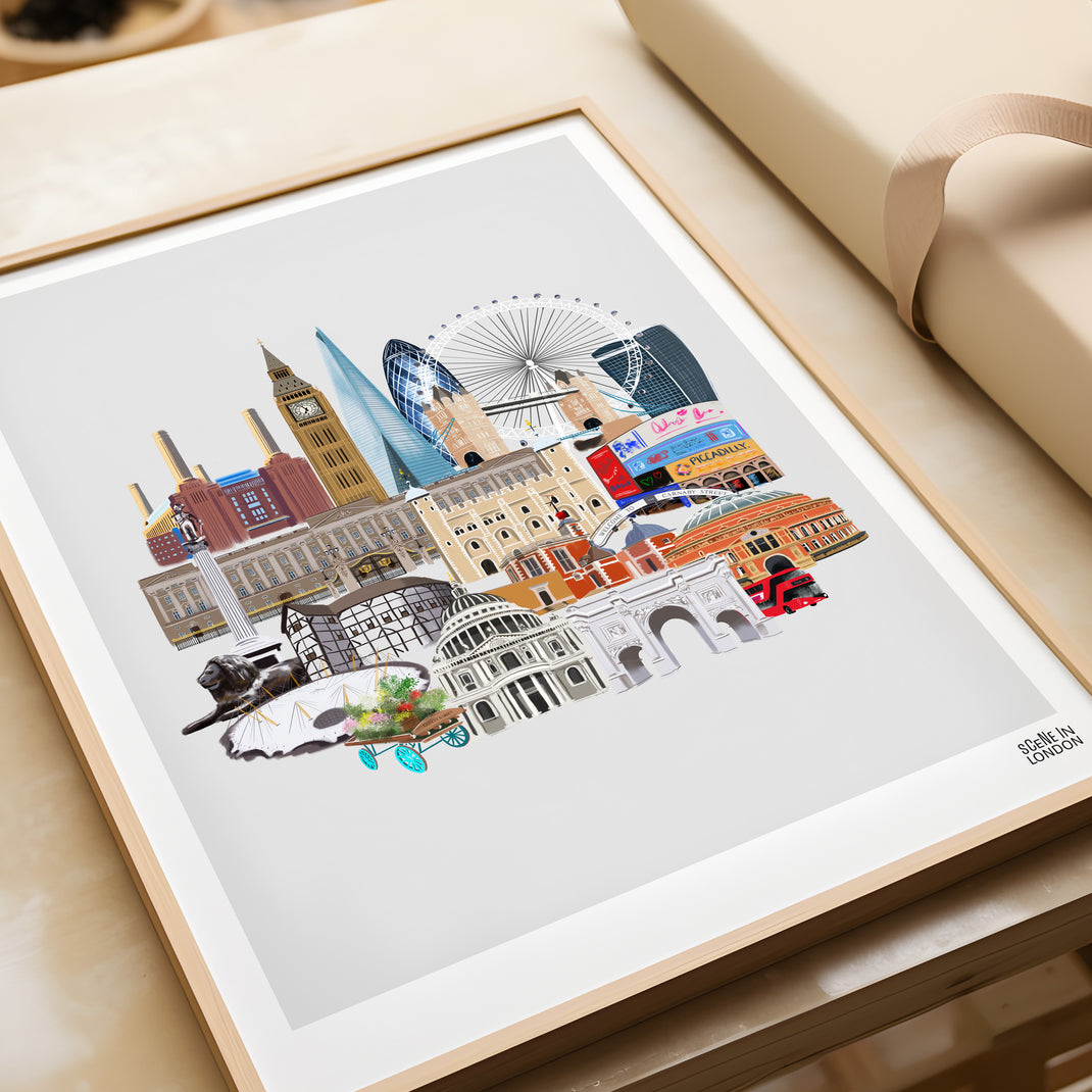 High quality London art prints – London art prints and gifts by Scene ...
