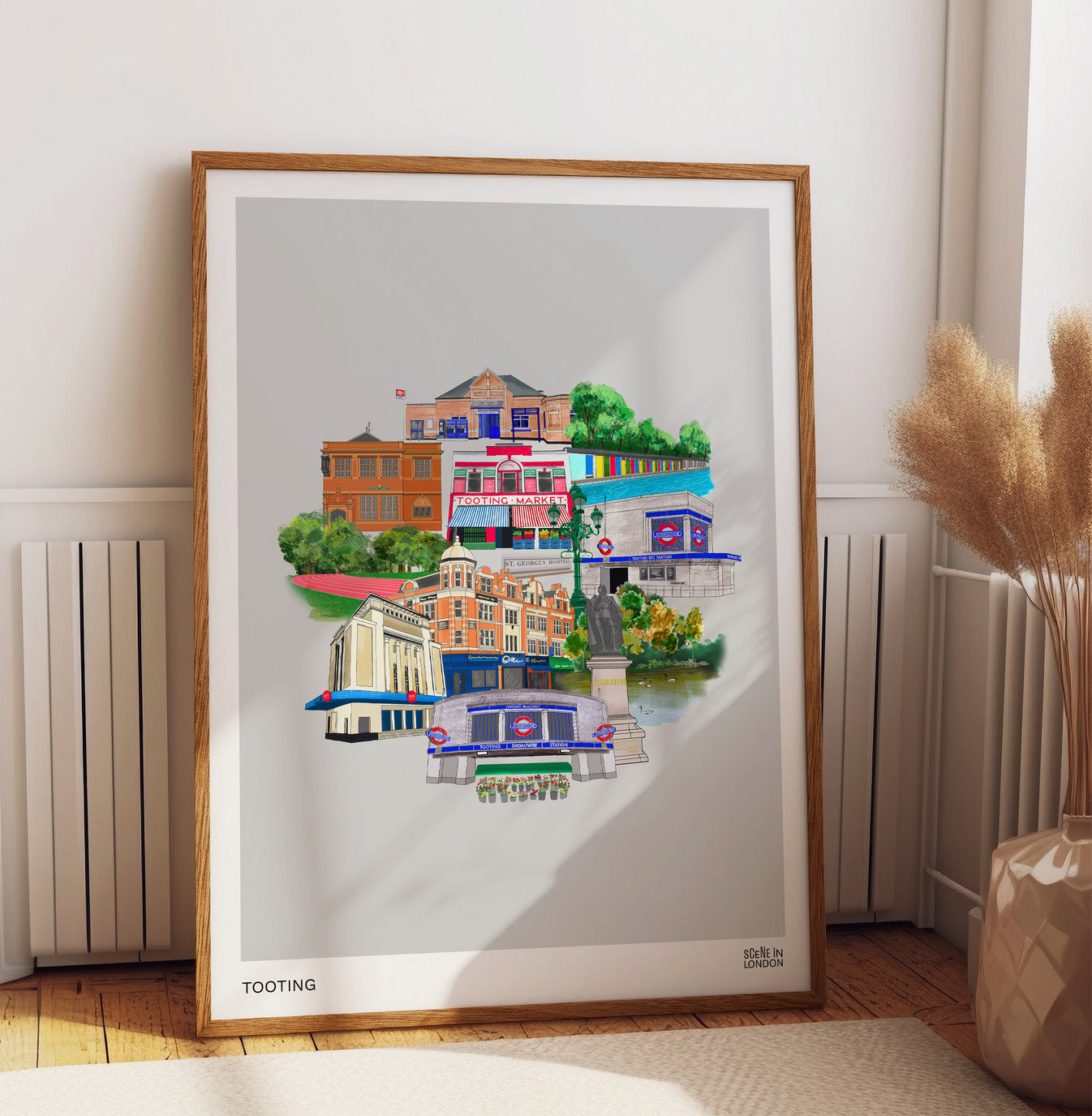 Tooting Art Print – London art prints and gifts by Scene in London