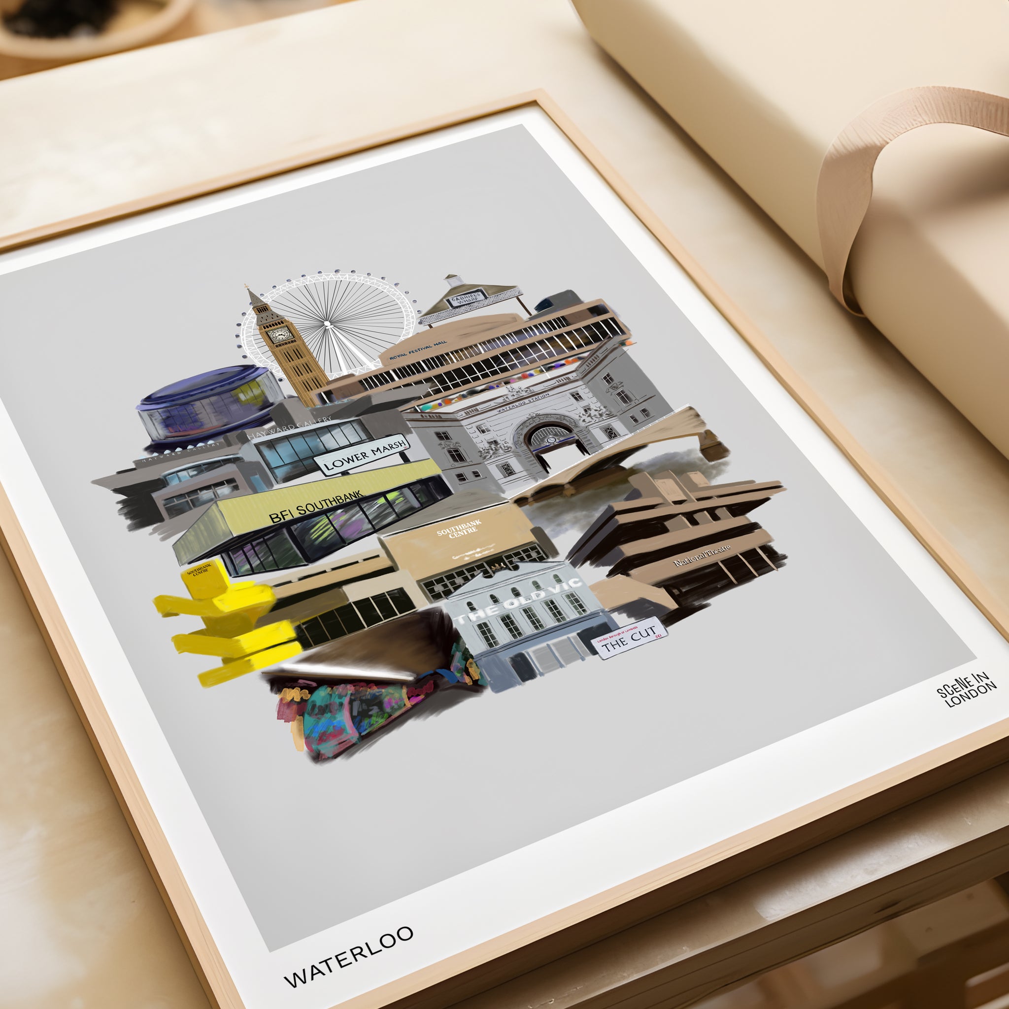 Waterloo Montage Print – London art prints and gifts by Scene in London
